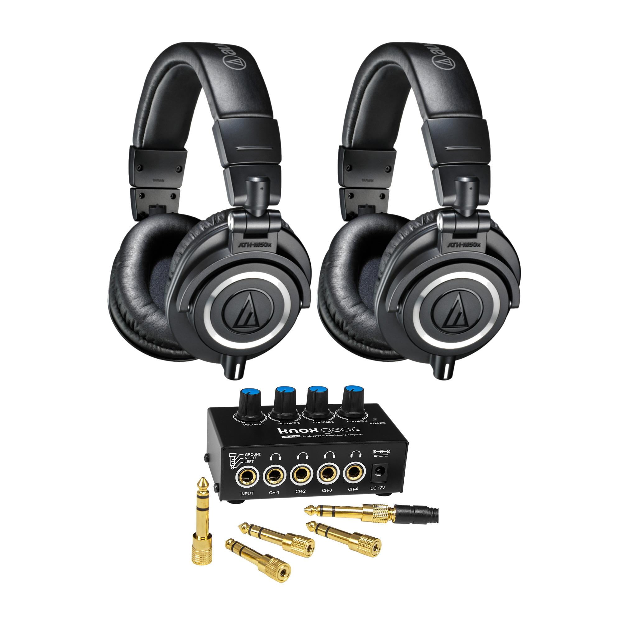 Audio-Technica M-Series ATH-M50X Headphones (Pair) with 4-Channel ...