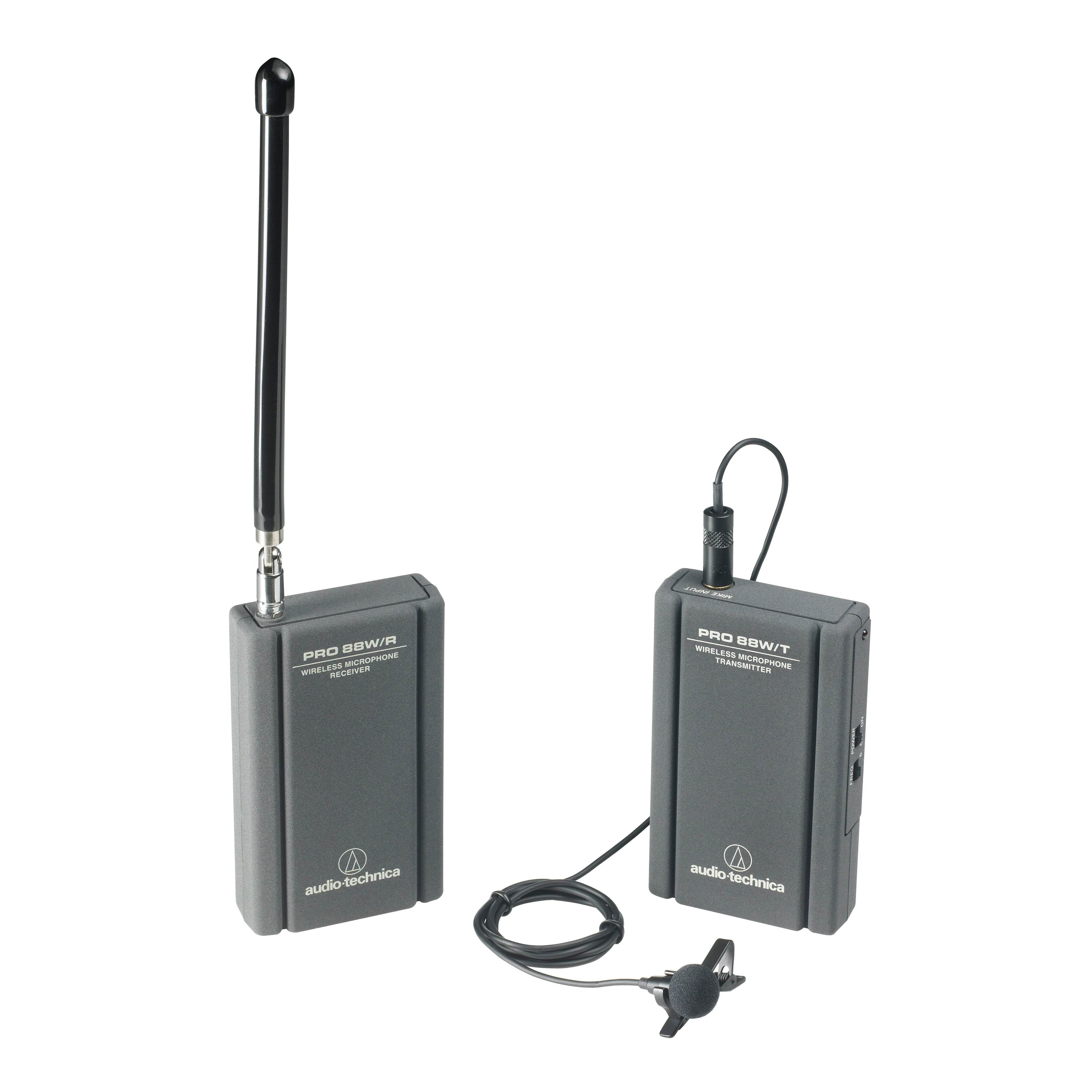 Audio-Technica Pro 88W-R35 VHF Wireless Camcorder Recording Microphone ...