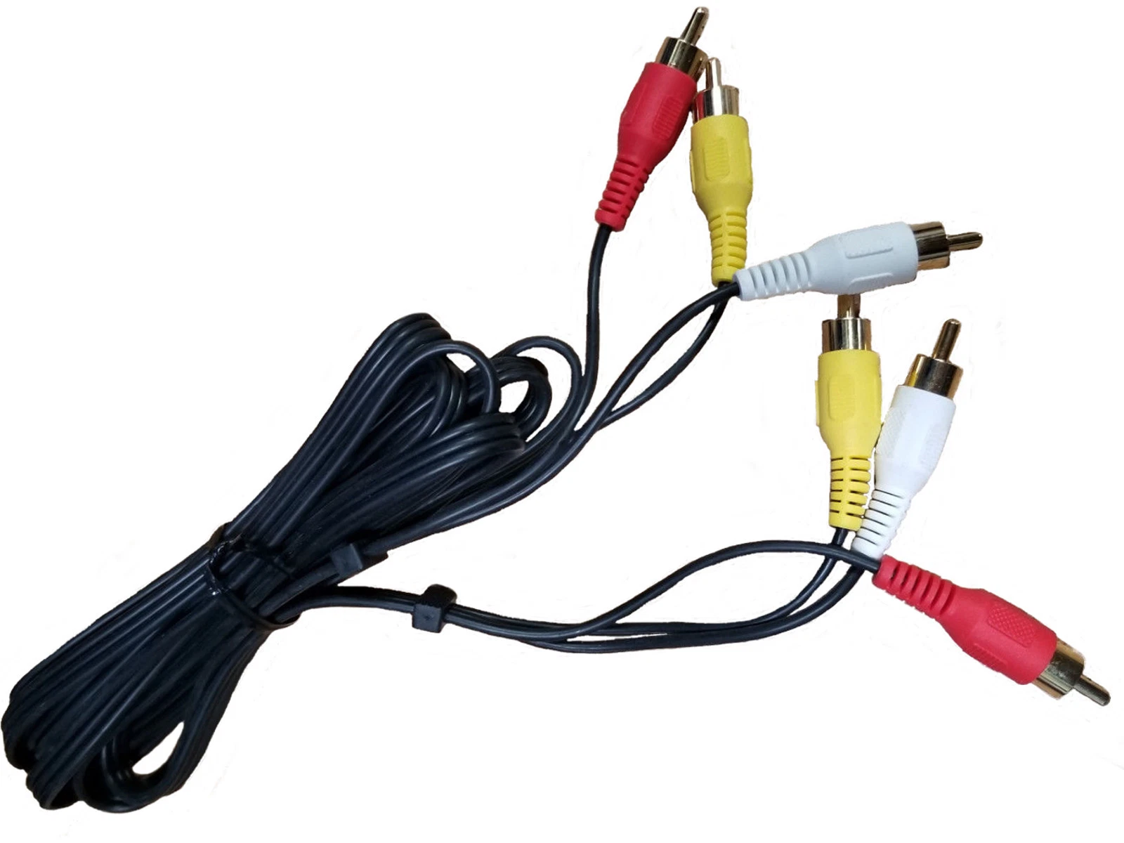 Audio Video Cables With Red, White, And Yellow Rca Component Connectors ...
