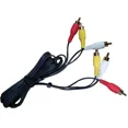 Audio Video Cables With Red, White, And Yellow Rca Component Connectors ...