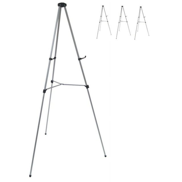 Audio-Visual Direct Lightweight Aluminum Telescoping Display Easel, 70 ...