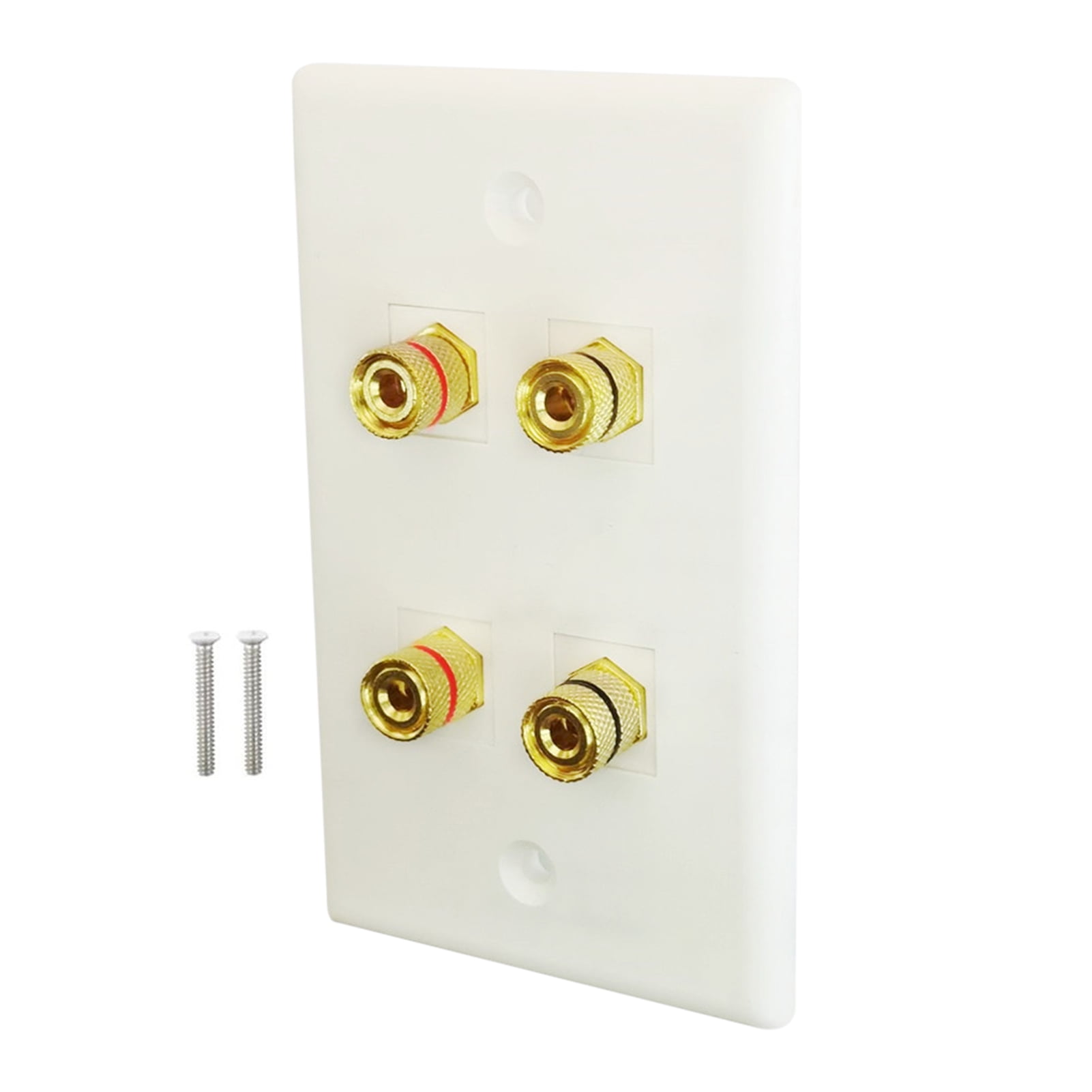 Audio Wall Plate Screw Type Banana Jack Plate Digital Devices ABS ...
