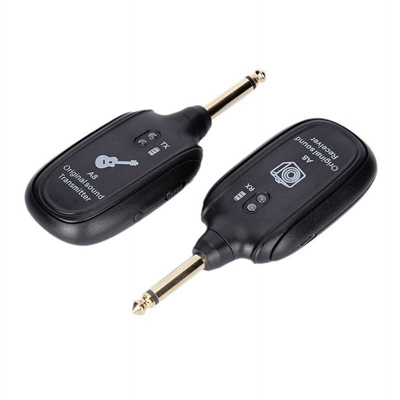 Audio Wireless Transmitter and Receiver Guitar Wireless Pickup Guitar ...
