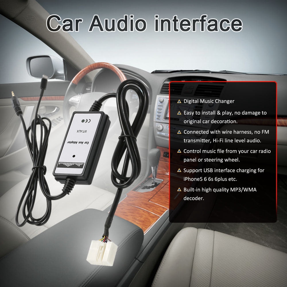 Audio adapter,Usb 5 6 Audio Adapter Car 3.5mm Aux-in 6 6s 6plus 6pin ...