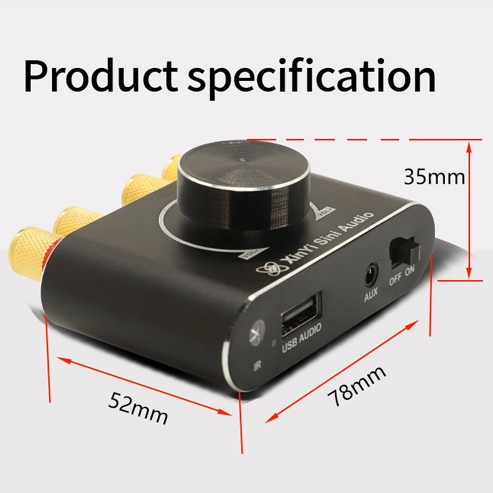 Audio amplifier,X15h 15w Stereo Amplification Support App Bt 3.5mm Aux ...