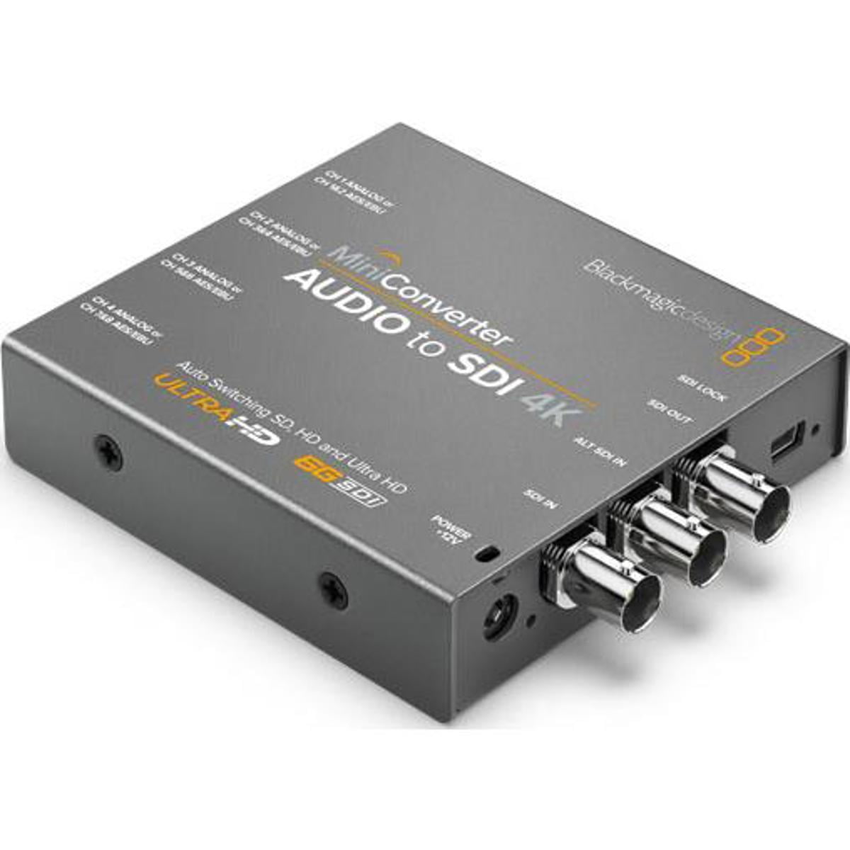 Blackmagic Design Audio to SDI 4K Mini Converter, 4096x2160p 30 Format ...