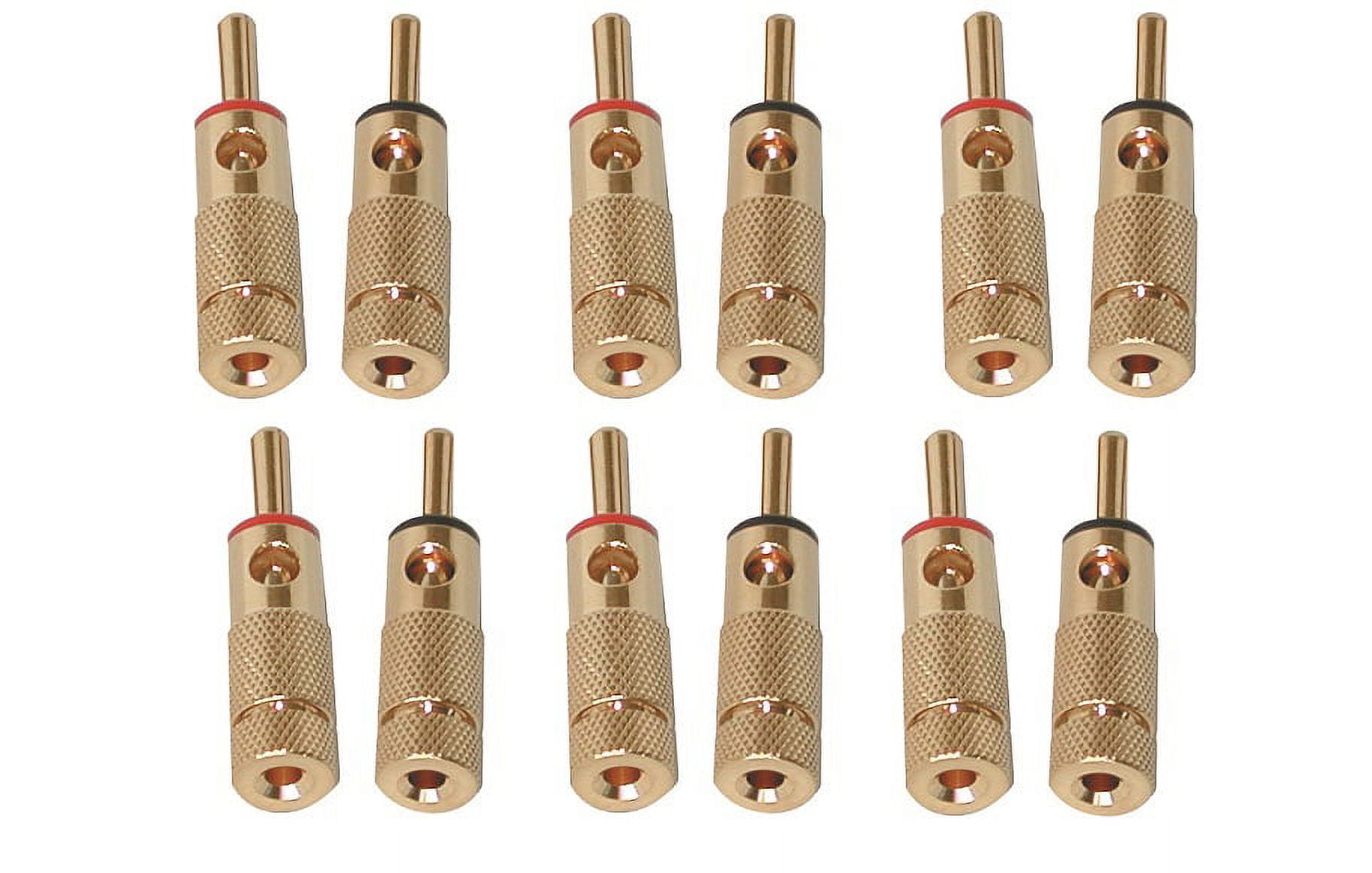 Audio2000'S ACC3119P6 Six-Pair Corrosion-Resistant 24K Gold-Plated ...