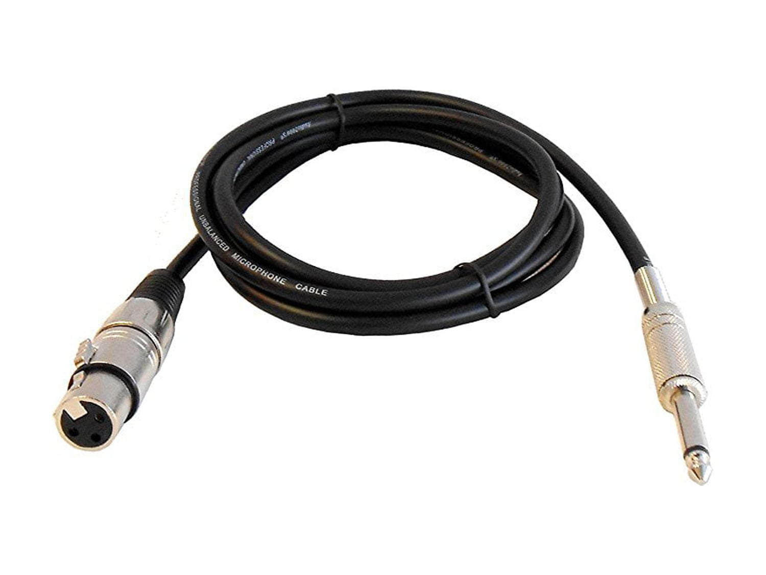 Audio2000'S ADC202G XLR Female - 1/4 Inch Microphone Cable, 6 Feet ...