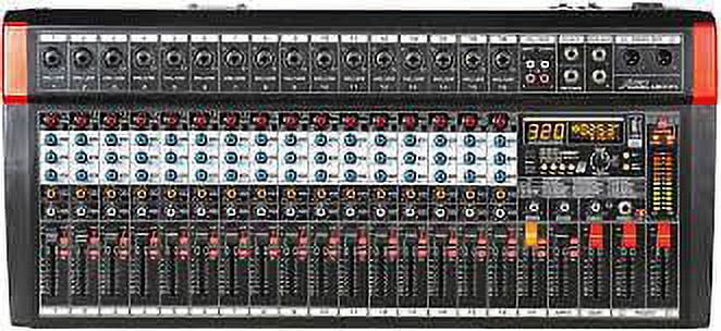 Audio2000'S AMX7375 16-Channel Audio Mixer with 320 DSP Sound Effects ...