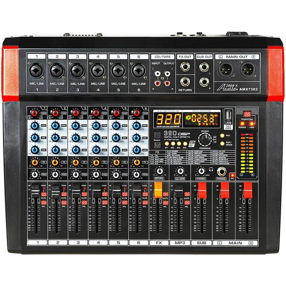 6 Channel Powered Mixer