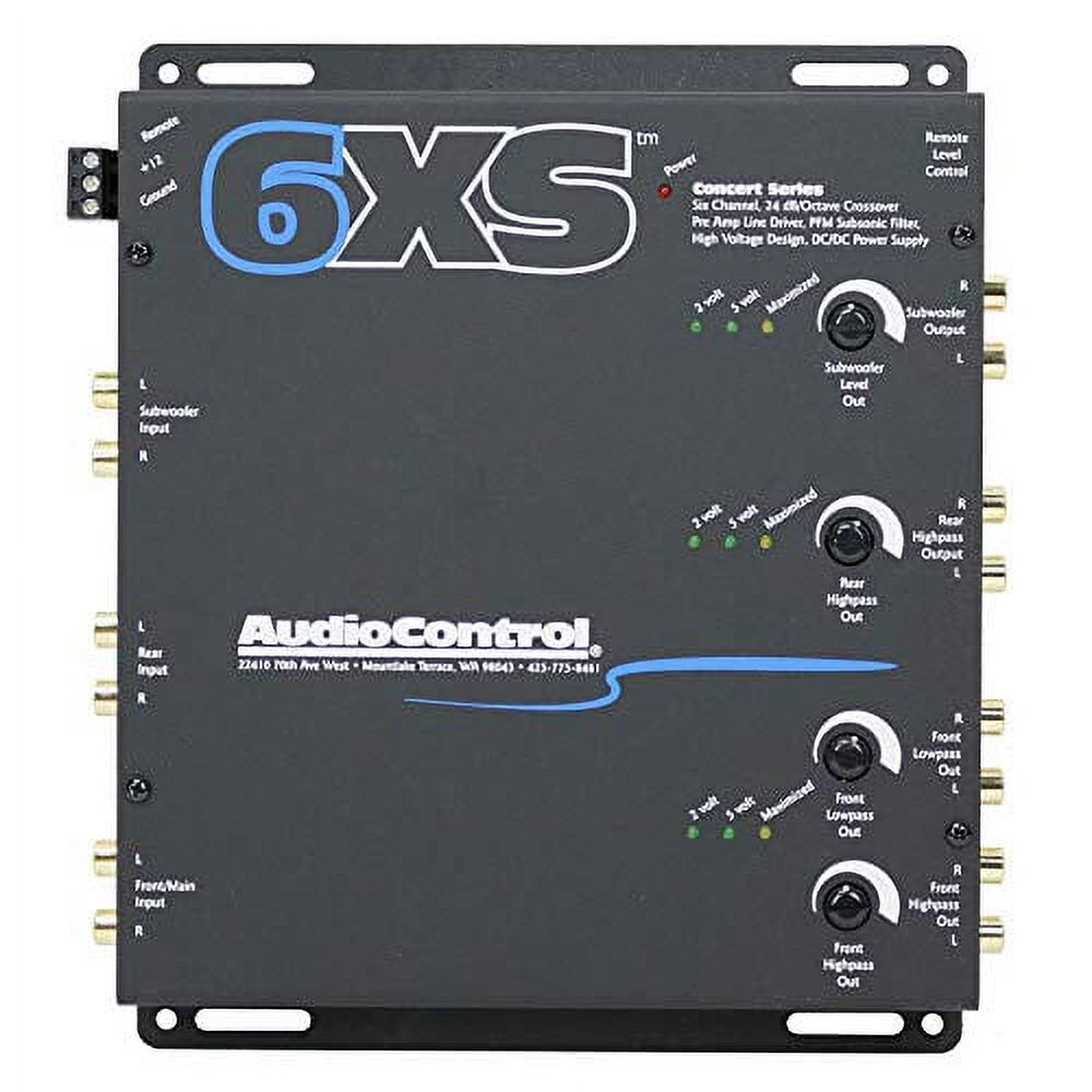 AudioControl 6XS Black 6 Channel Electronic Crossover - Walmart ...
