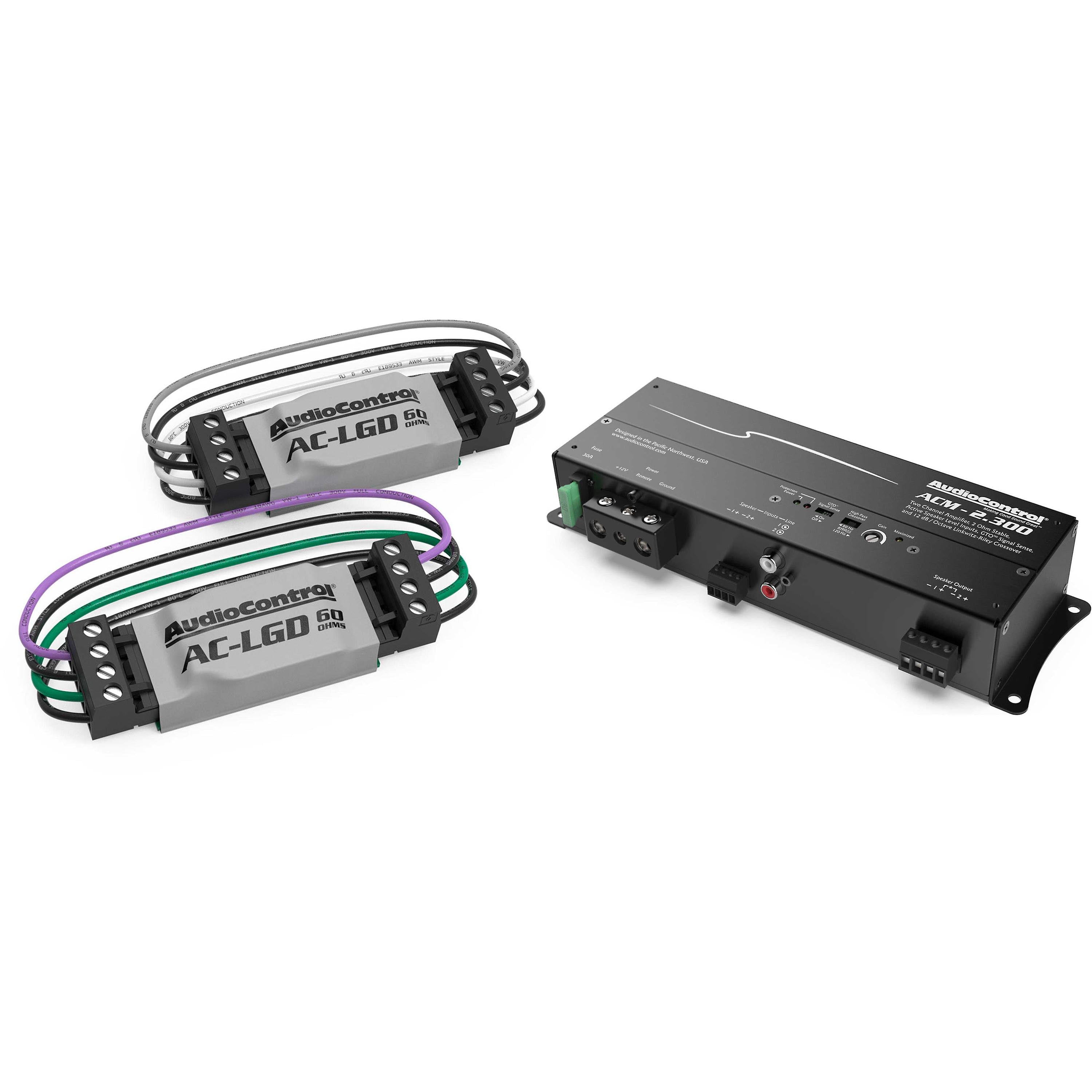 AudioControl ACM-2.300 2 Channel Micro Amplifier with 1 Pair ...