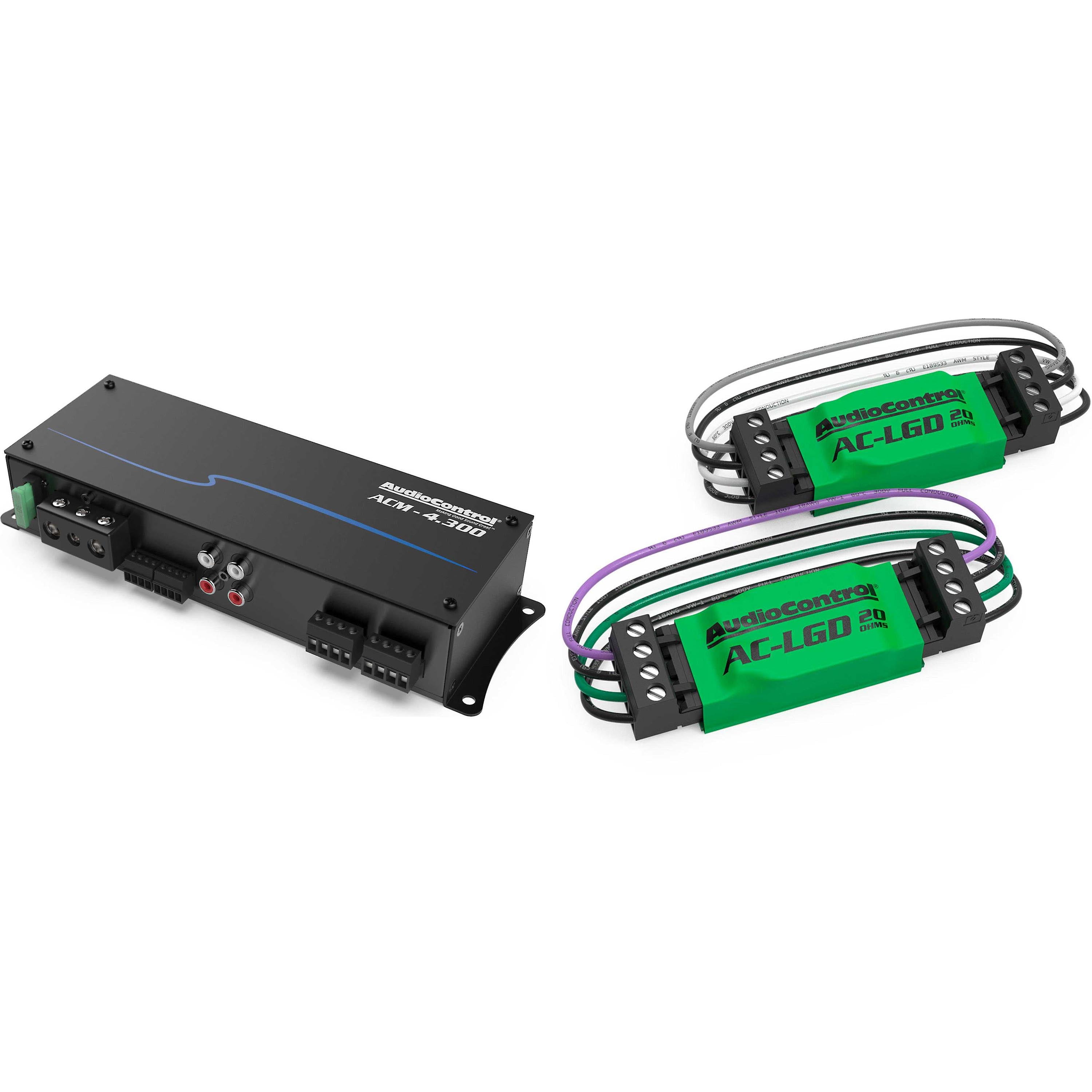 AudioControl ACM-4.300 4 Channel Micro Amplifier with 1 Pair ...