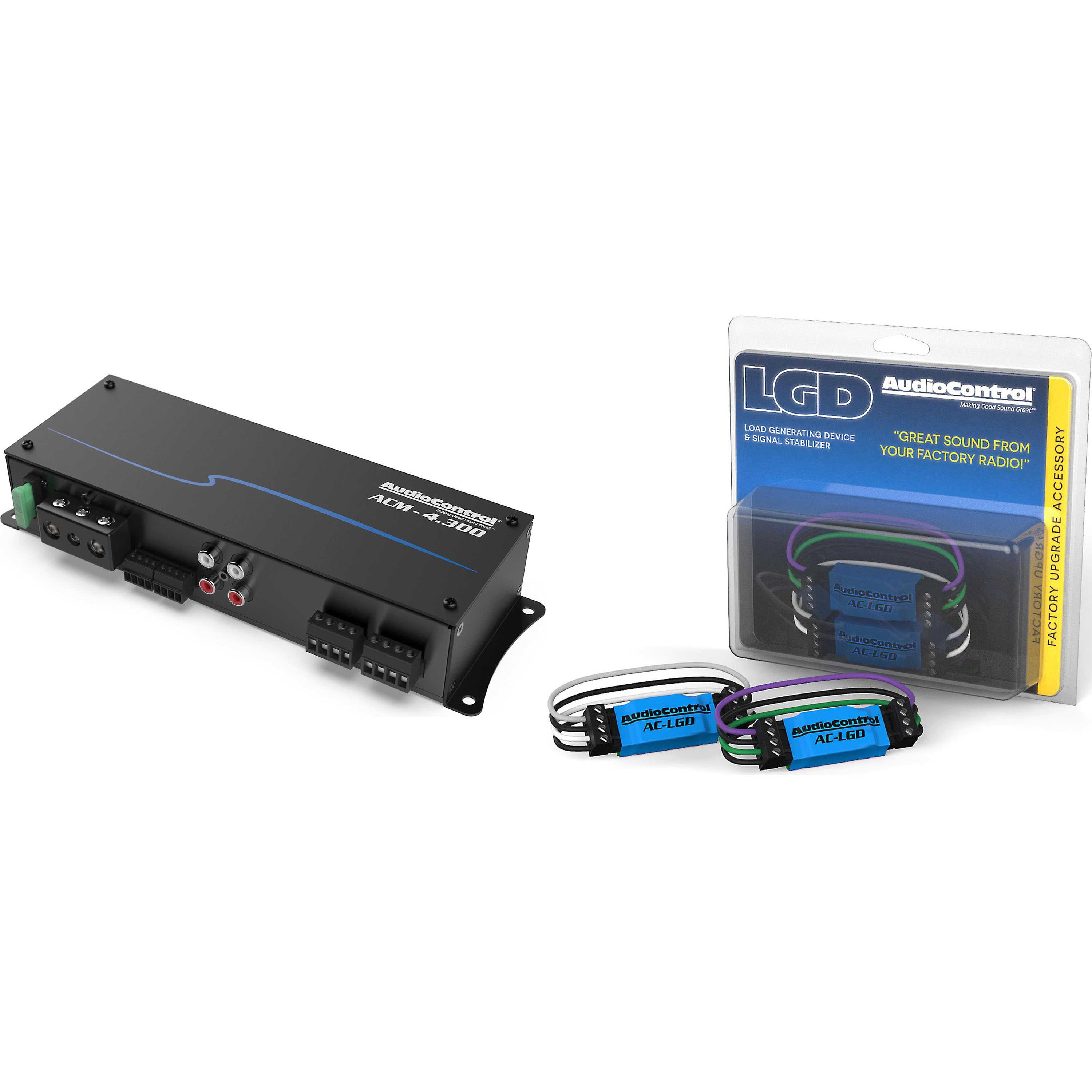 AudioControl ACM-4.300 4 Channel Micro Amplifier with 1 Pair ...