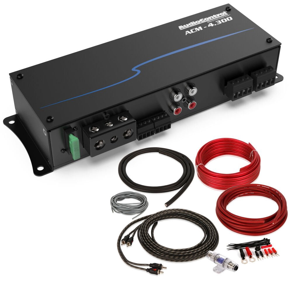AudioControl ACM-4.300 + Free 8 Gauge Amp Kit 300W RMS ACM Series 2 ohm ...