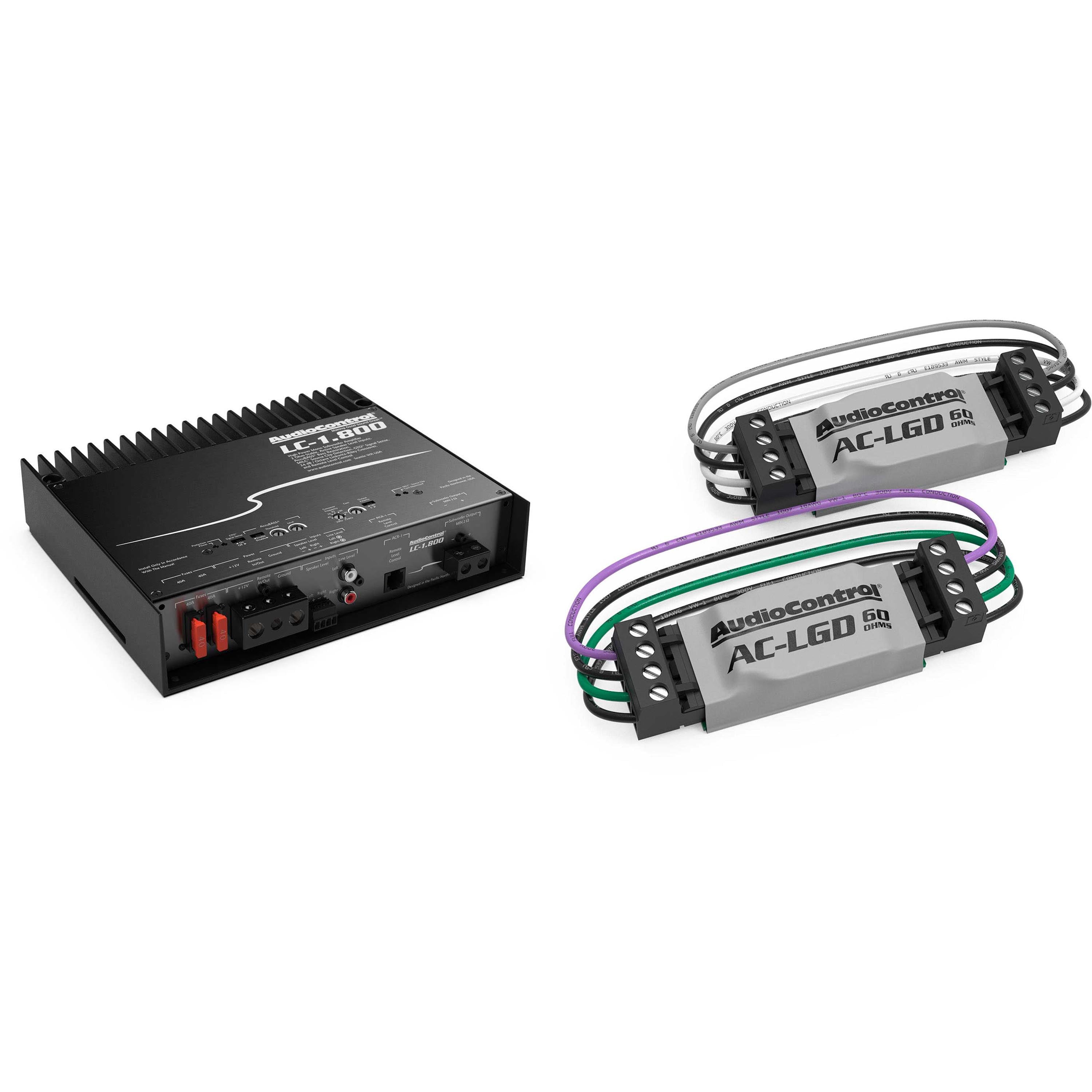AudioControl LC-1.800 High-Power Mono Subwoofer Amplifier with Accubass ...