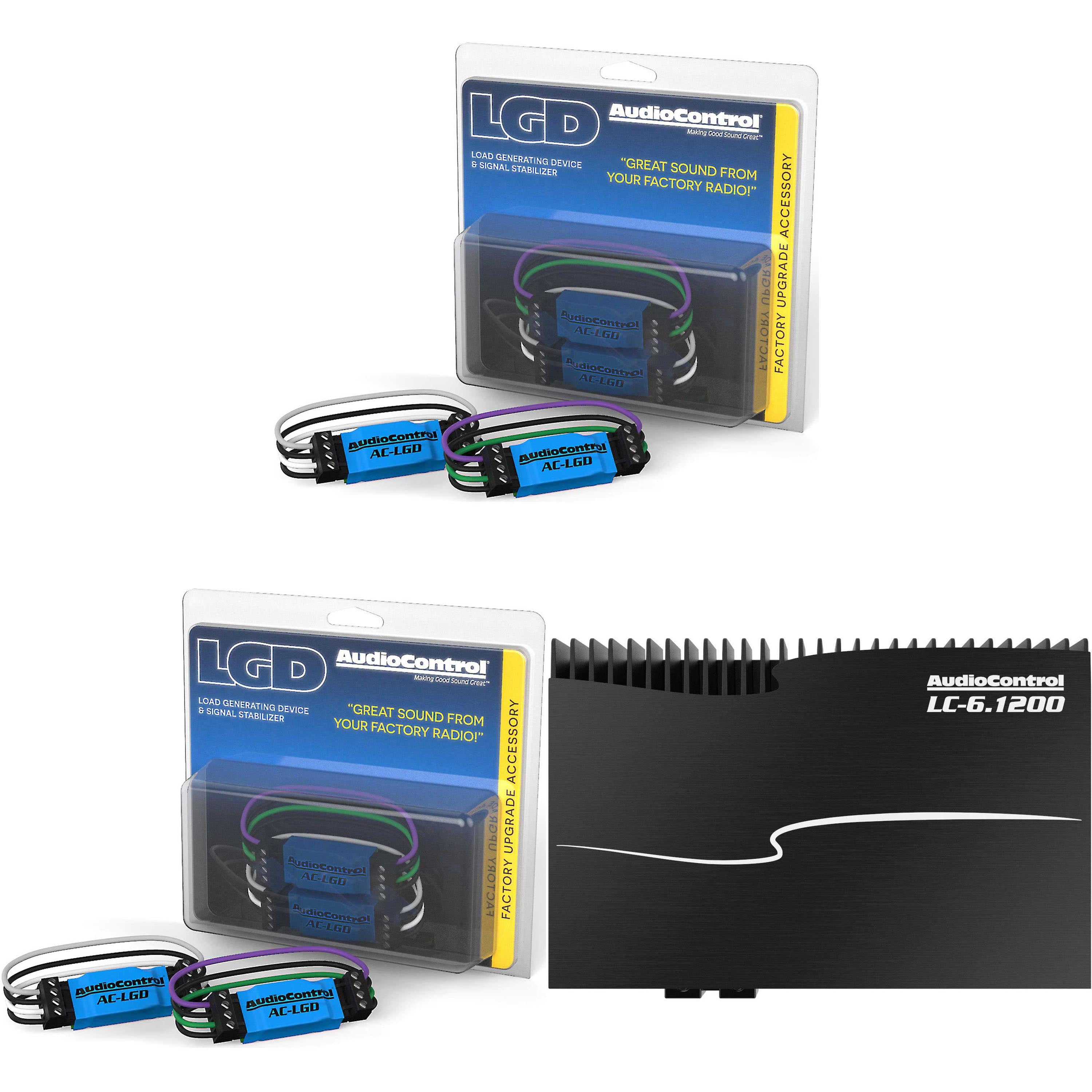 AudioControl LC-6.1200 High-Power Mutli-Channel Amplifier with Accubass ...