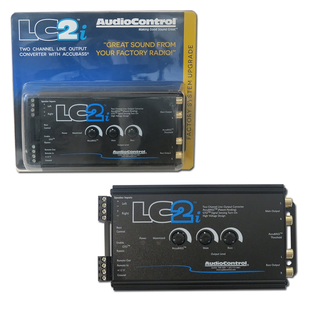 AudioControl LC2i 2 Channel Line Output Converter With Accubass - Black ...
