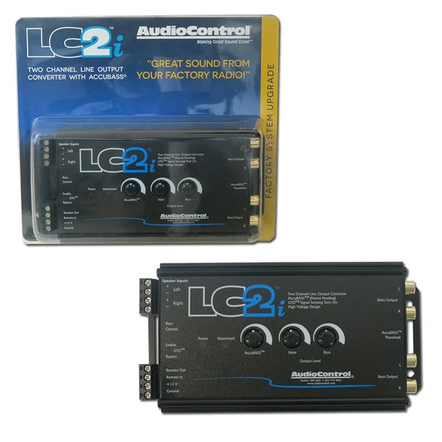 AudioControl LC2i 2 Channel Line Output Converter With Accubass - Black ...