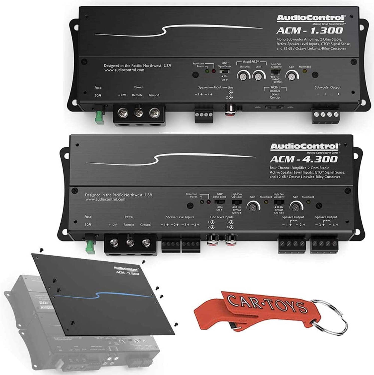 AudioControl Modular Micro Multi-Amp System with ACM-4.300 4-Channel ...