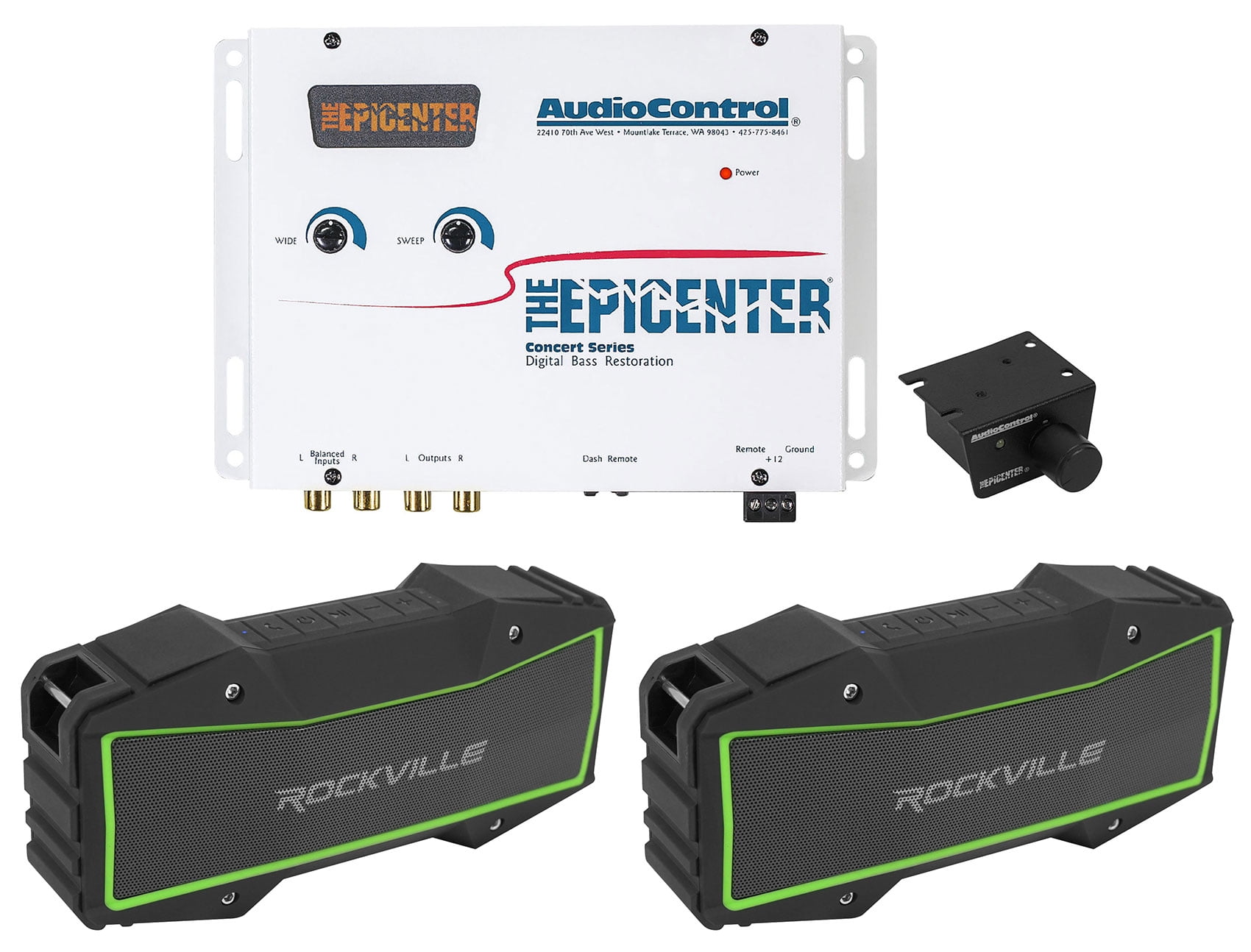 AudioControl The Epicenter White Digital Car Bass Processor + Wireless ...