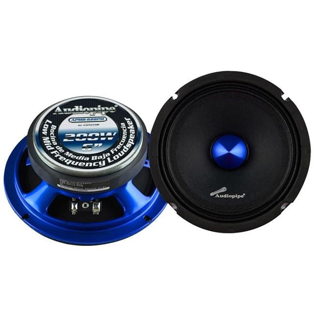 AudioPipe 6 Inch 200W Max Low to Mid Frequency Car Audio Loudspeaker ...