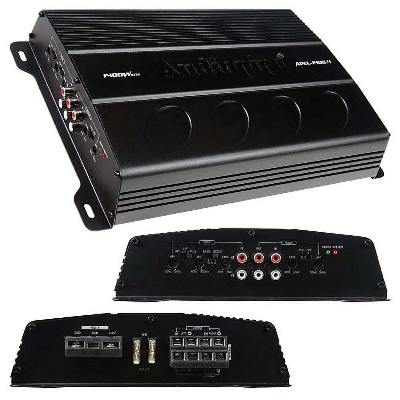 AudioPipe APEL-1400.4 1400 Watt 4 Channel Mosfet Stereo Amplifier ...