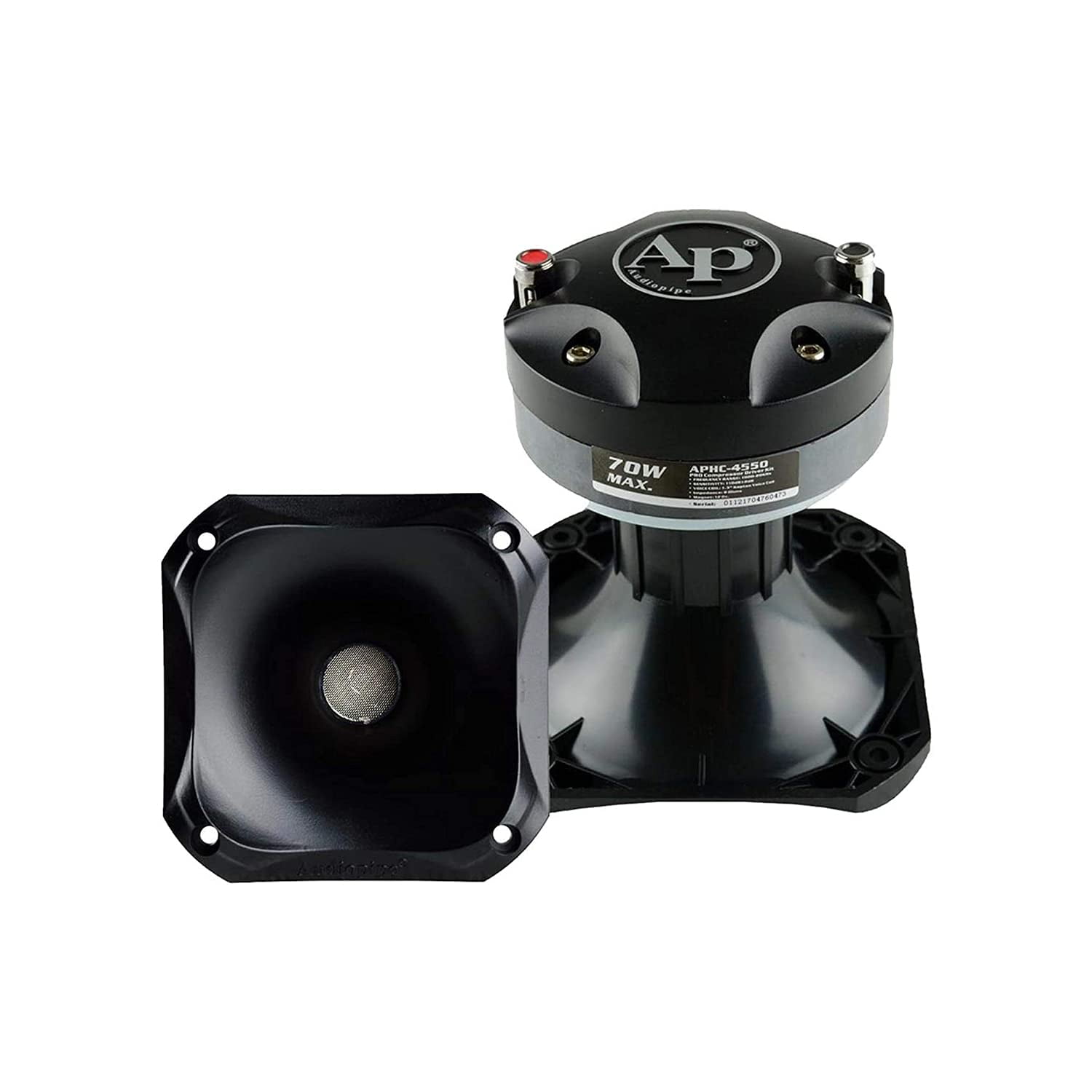 AudioPipe APHC-4550 Car Audio Compression Driver with ABS Horn Combo ...