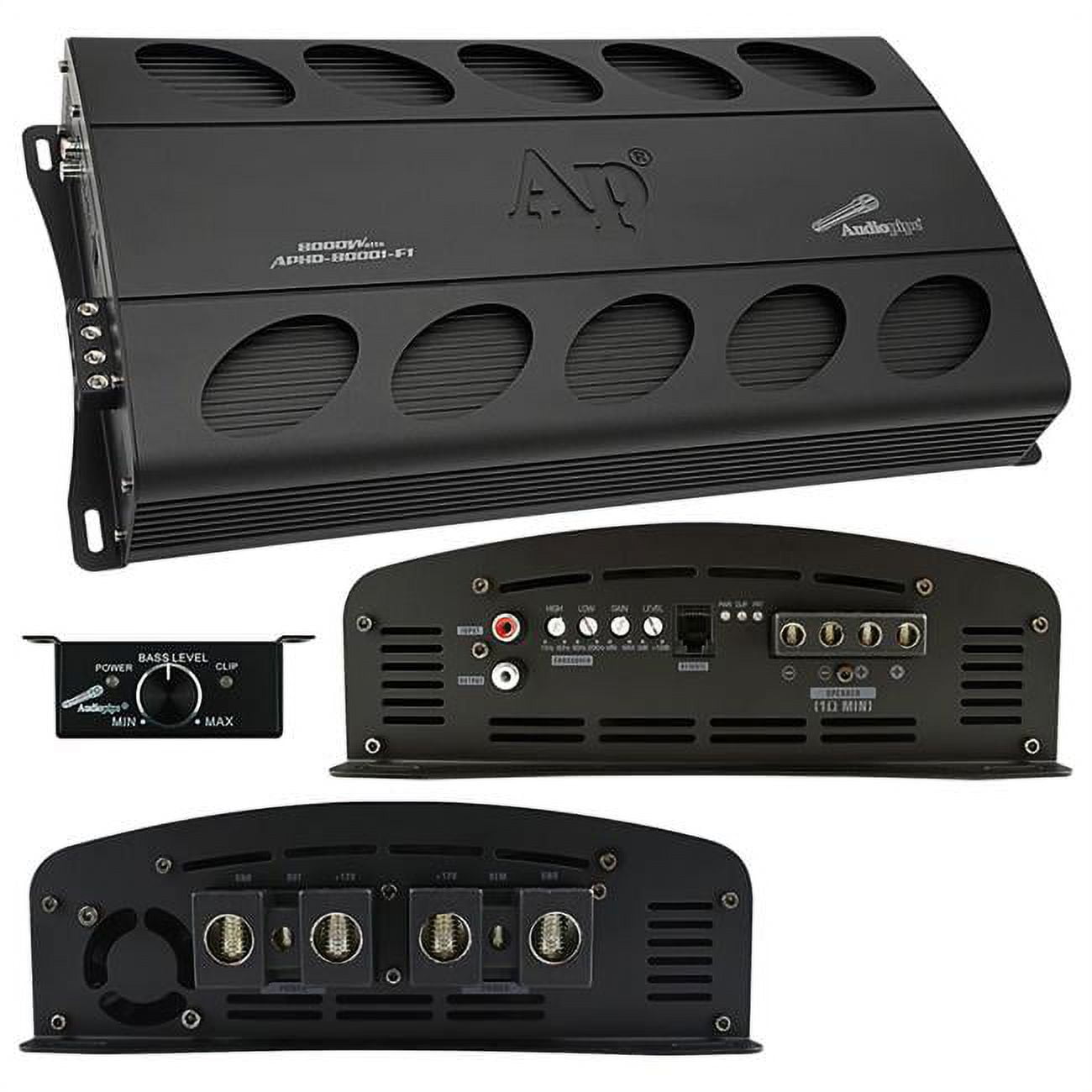 AudioPipe APHD80001F1 8000W Class D Full Bridge High Power Amplifier ...