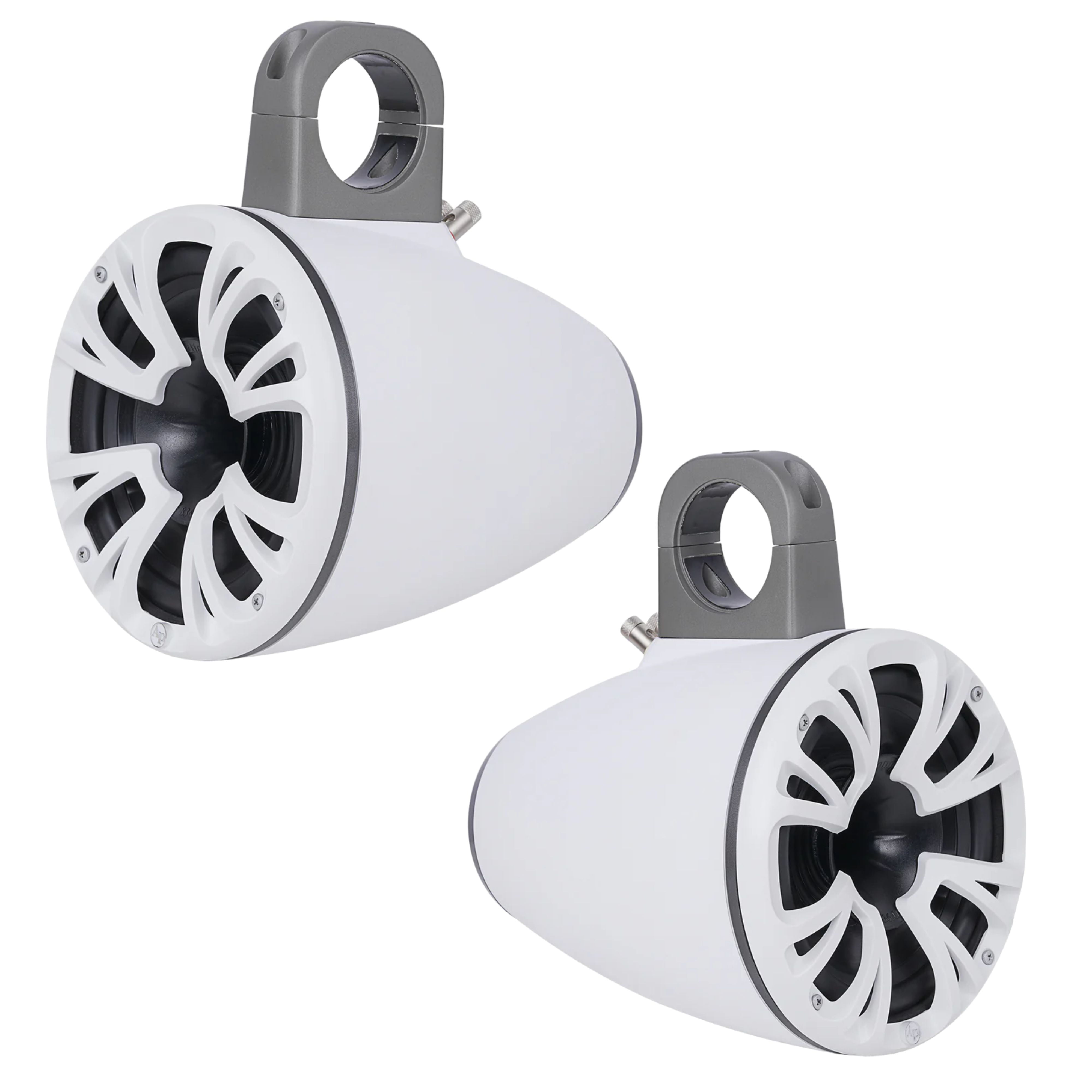 AudioPipe Pair of White 8" 125 W RMS 4-Ohm Weatherproof Marine Tower ...