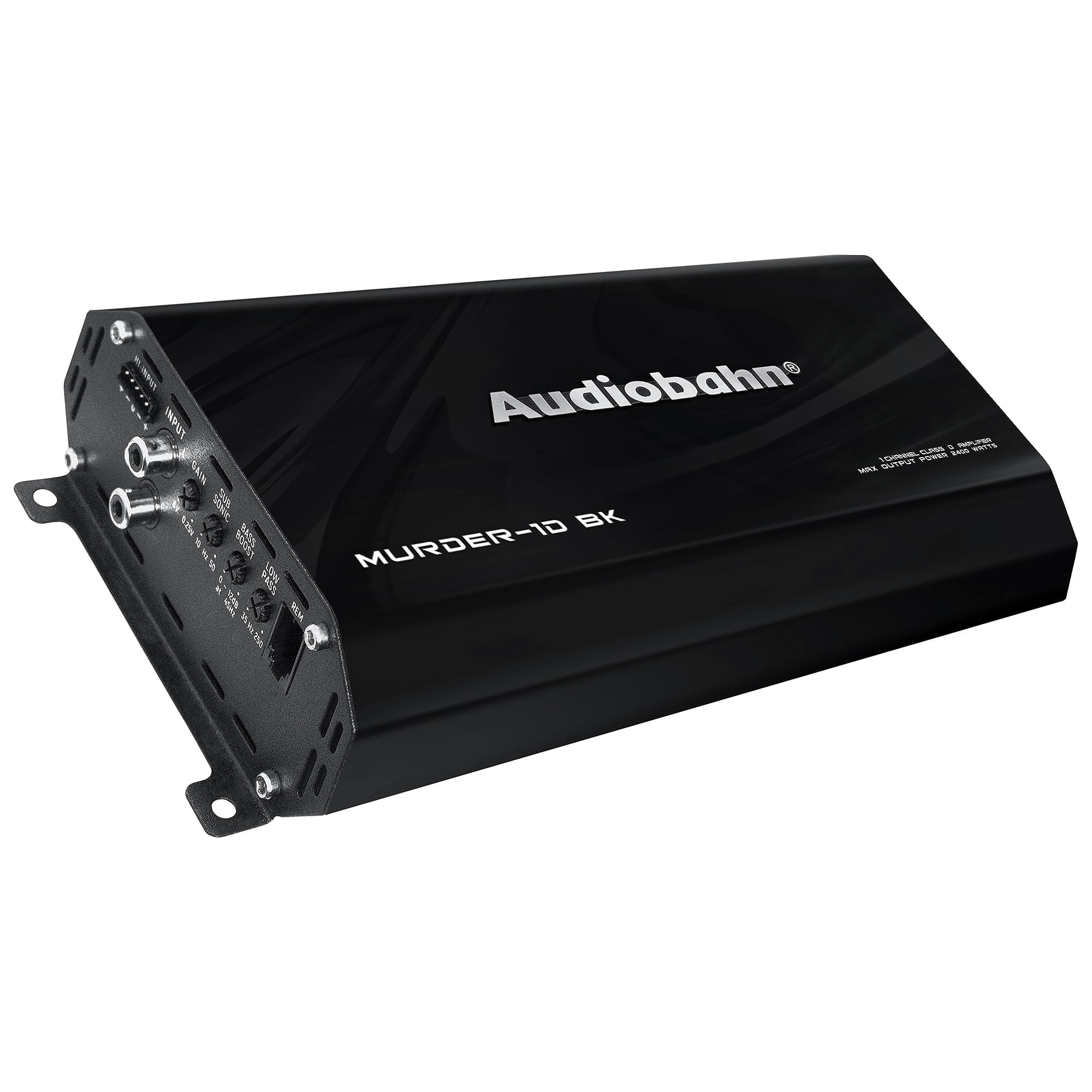 Audiobahn Amplifier Class D 1-Channel MURDER1D 2400W Black - Walmart.com