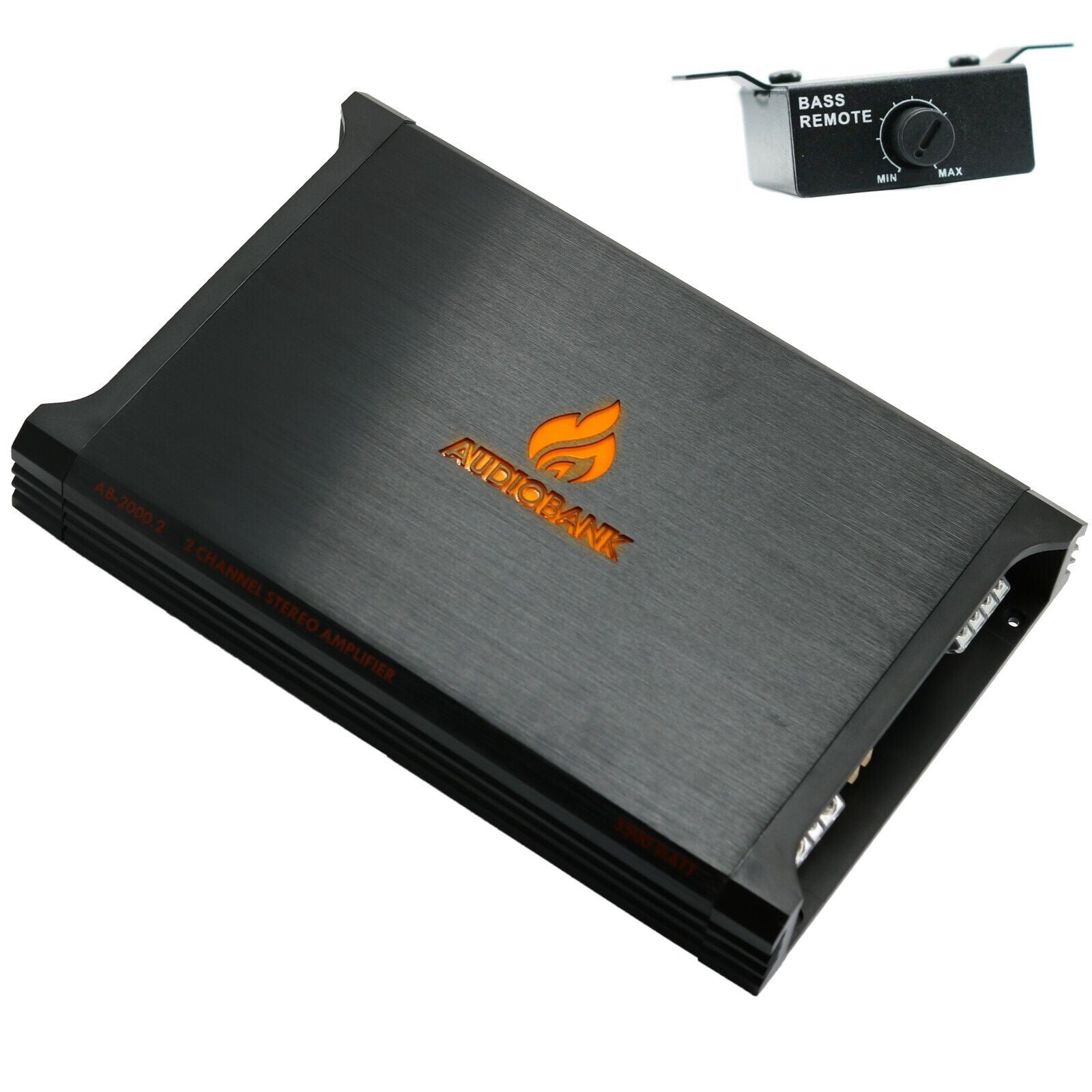 Audiobank 2 Channel 3500 Watt 2 Ohm A/B Class Car Audio Stereo BASS ...