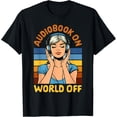 Audiobook Lover Book Club Reading Audiobook On World T-Shirt - Walmart.com