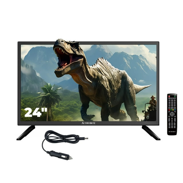 Audiobox 12V 24-Inch RV Camper TV – HD LED Screen, AC/DC Power, HDMI ...