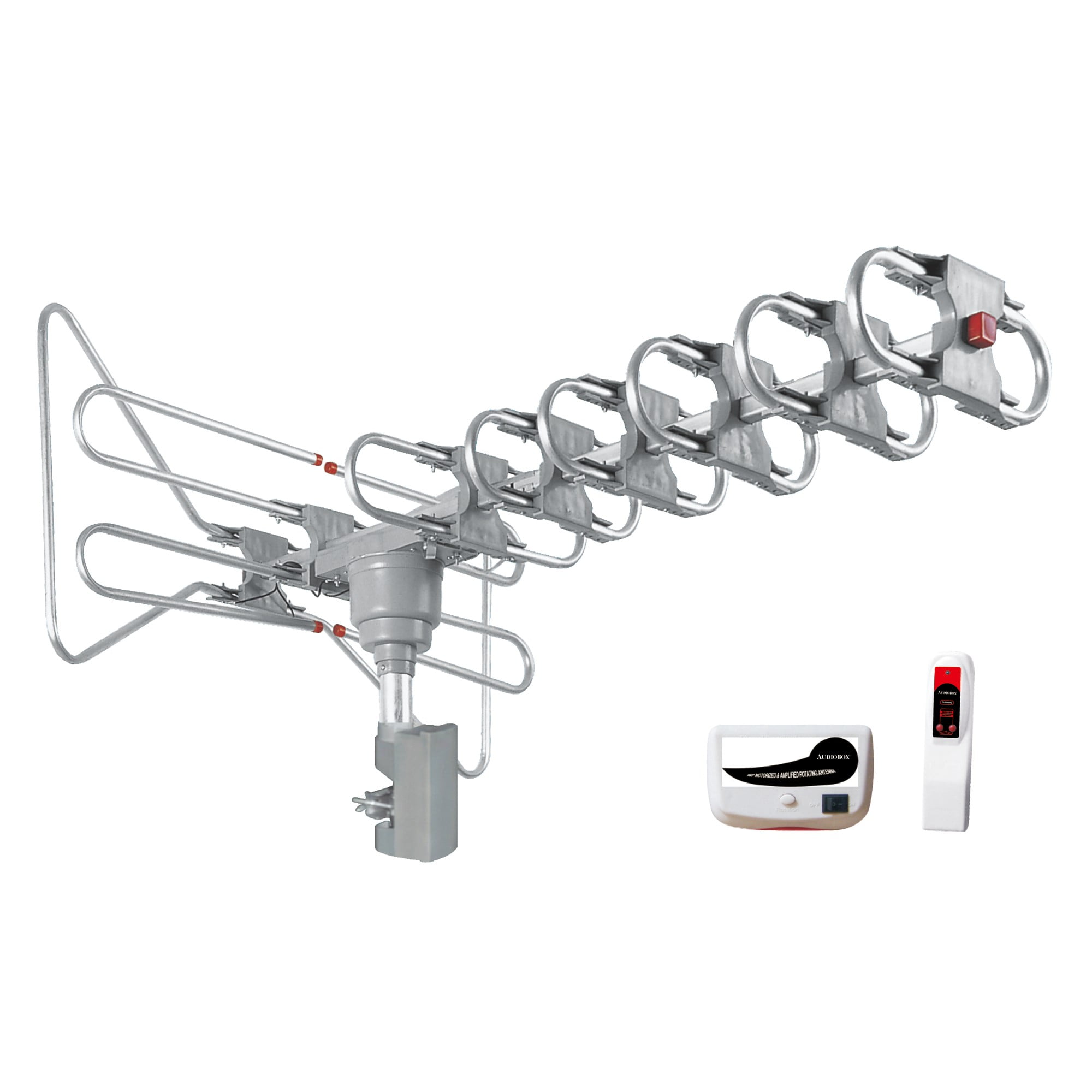 Audiobox 360º Motorized Amplified HDTV Antenna - Digital TV Ready with ...