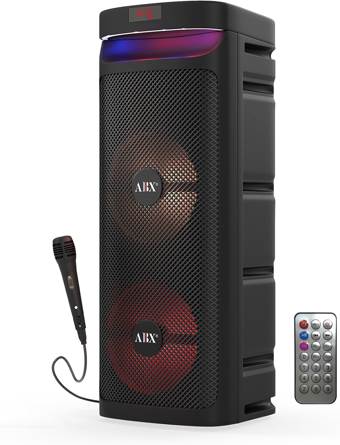 Audiobox ABX-2010R Dual 10" Party Bluetooth Speaker - Portable Karaoke ...