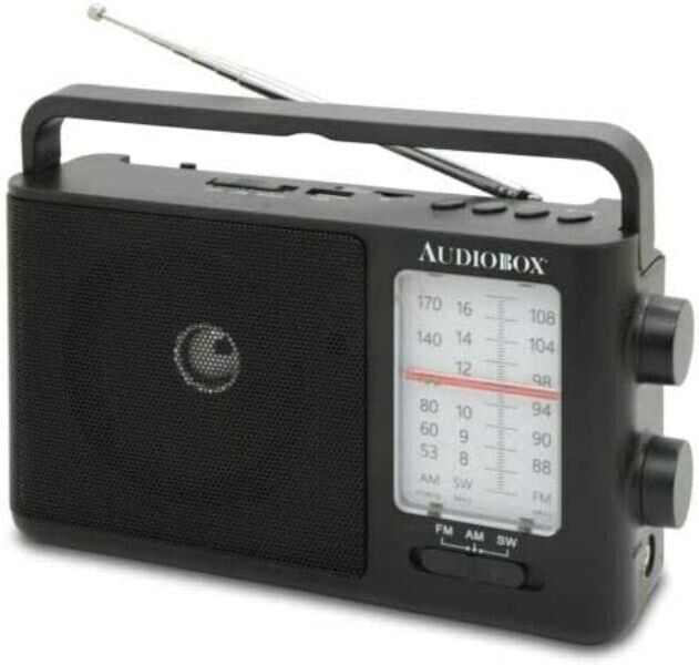 Audiobox Rx 8bt Portable Bluetooth Radio Am Fm Sw Bands Usb Sd Ac