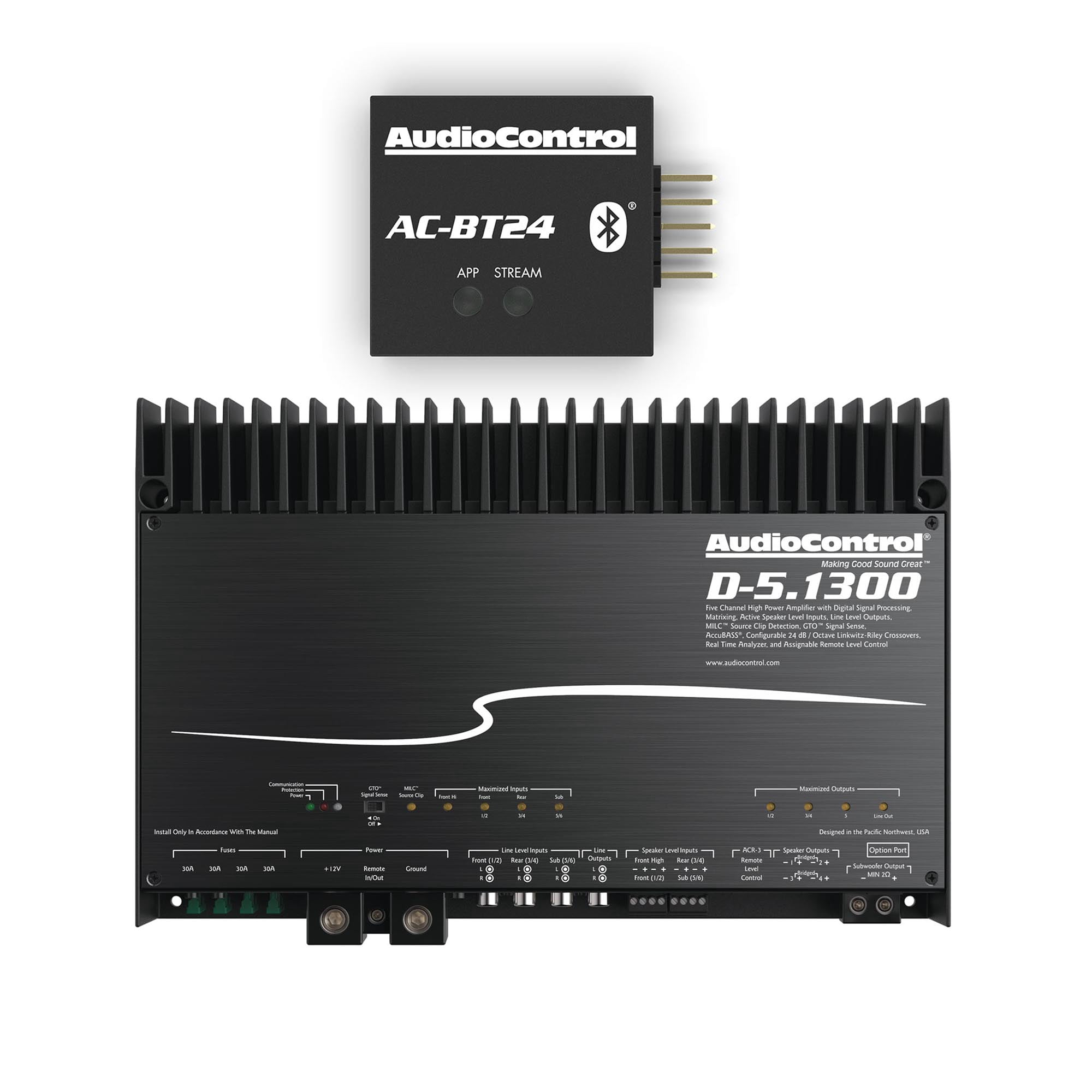 Audiocontrol D-5.1300 High Power DSP Multi-Channel Amplifier With ...
