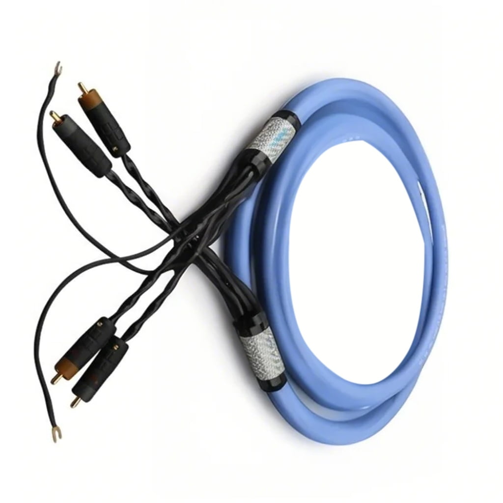 Audiophiles Cable Male to Male Sound Cable with Ground Wire for Record ...
