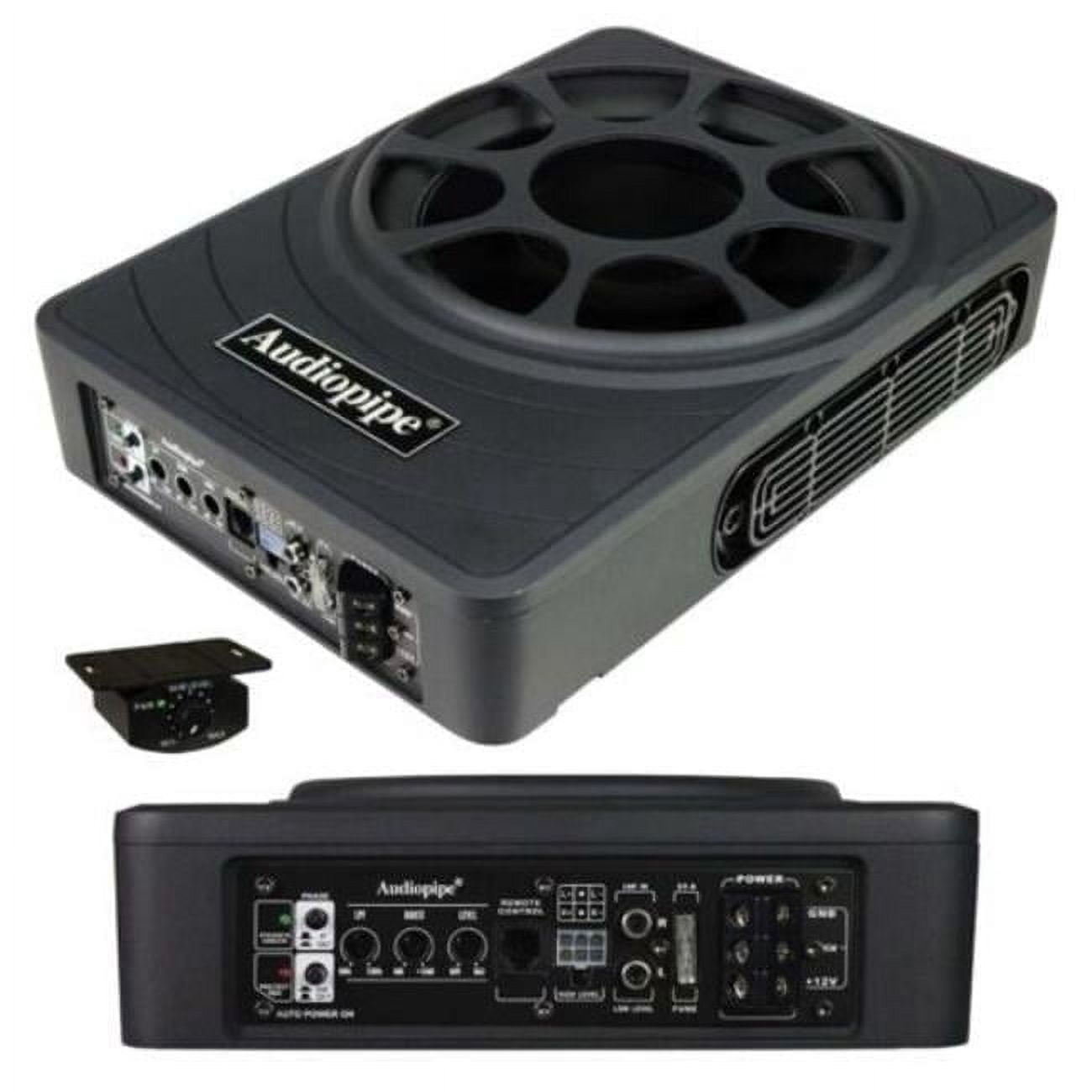Audiopipe 10" Low Profile Amplified Subwoofer 500 W Max 2 Ohm Mono APLP ...