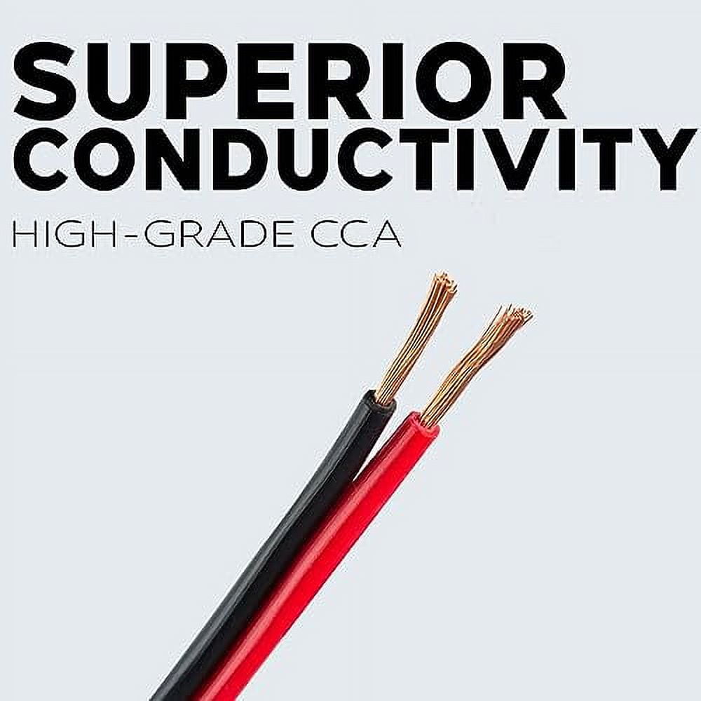 Audiopipe 1000' Feet 16 GA Gauge Red Black 2 Conductor Speaker Wire ...