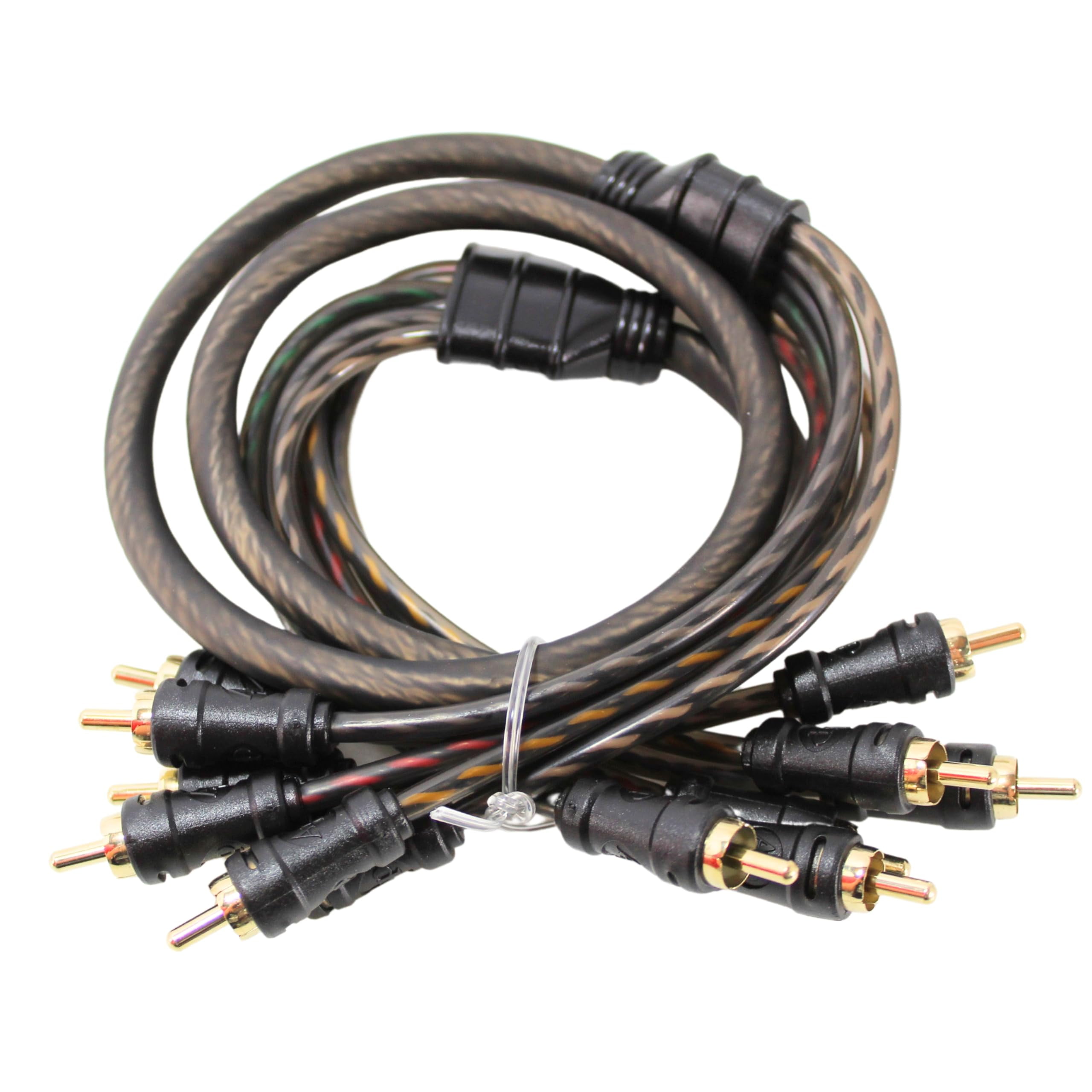 Audiopipe 3FT Length - 6-Channel Interconnect Cable for Car ...