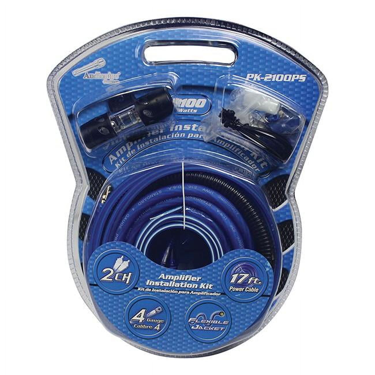 Audiopipe 4 Gauge Fliexible Cables Amp Wiring Kit 2100w - Walmart ...