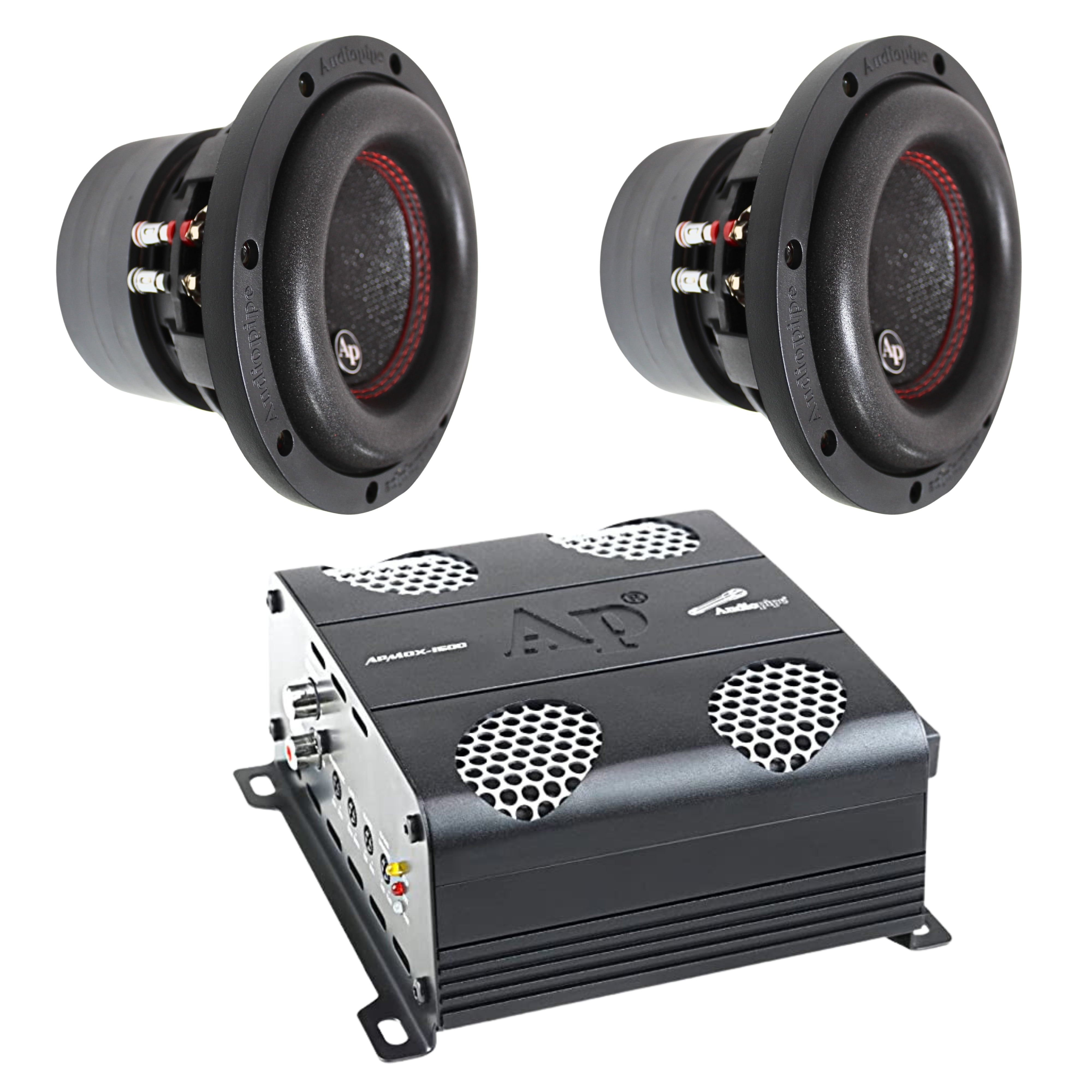 Audiopipe 6.5" BDC4 Subwoofer Combo 500W RMS w/ 800W 1 Ohm Monoblock ...