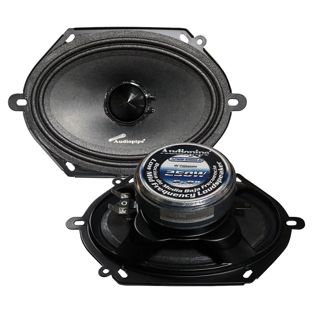 Audiopipe 6x8” Low Mid Frequency Speaker 125W RMS/250W Max 8 Ohm ...