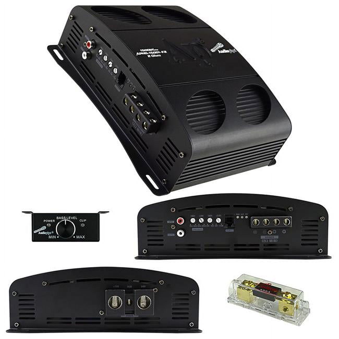 Audiopipe APHD-15001-F2 1-CH Monoblock 1500W Class D Full Bridge Car ...