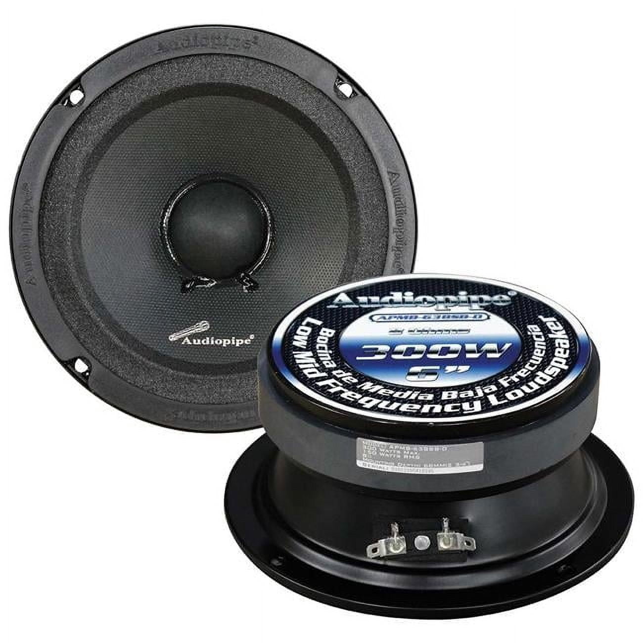 Audiopipe - APMB-638SB-D - Sealed Back Series - 6" Low Mid Frequency ...