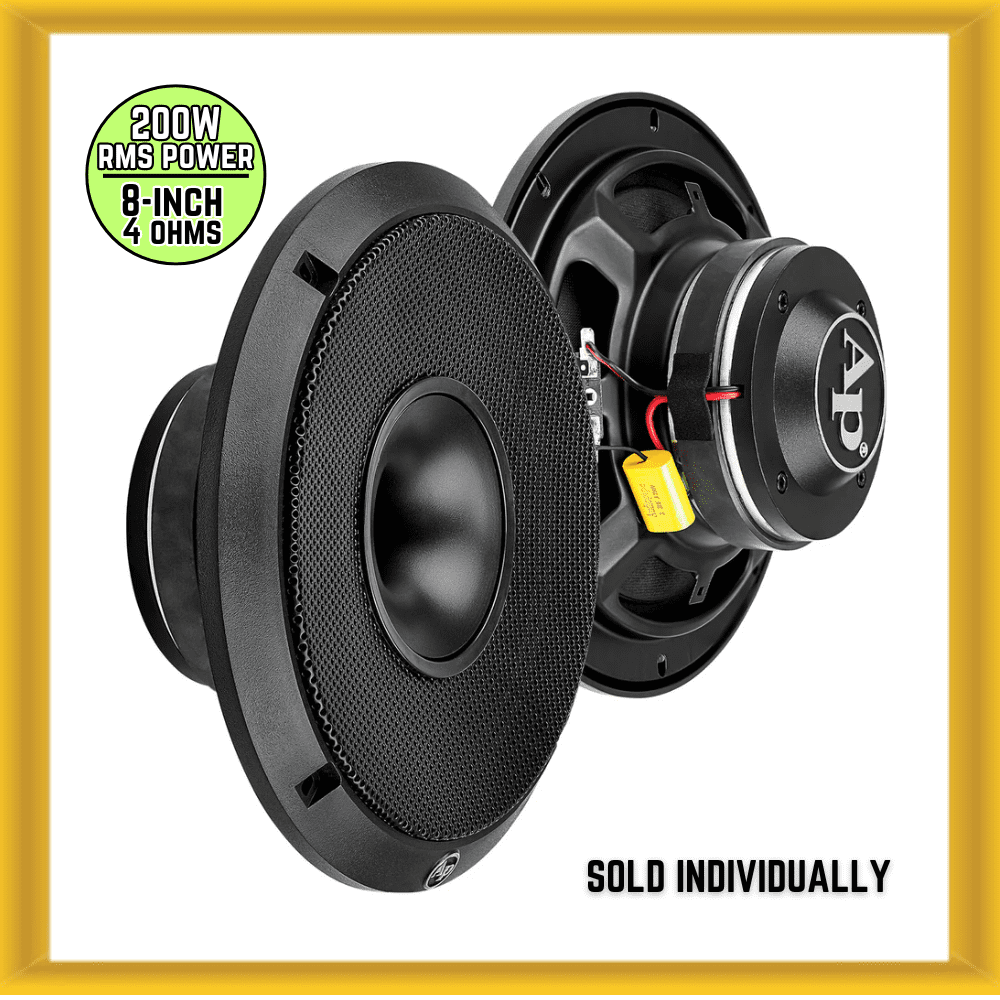 Audiopipe APMB-828G-CHF 8" 200W RMS Power Compression Horn Mid-range ...