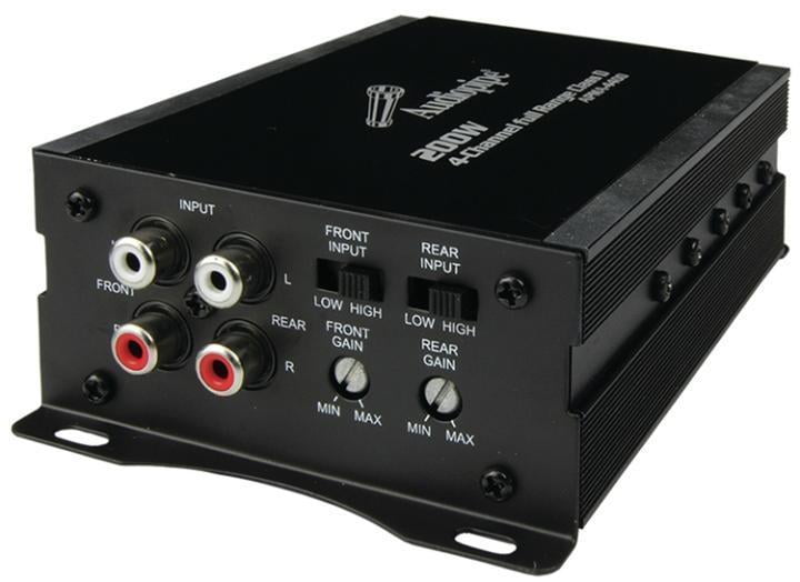 Audiopipe Mini Design 4 ch. Class D Amplifier 4X50 Watts RMS - Walmart.com