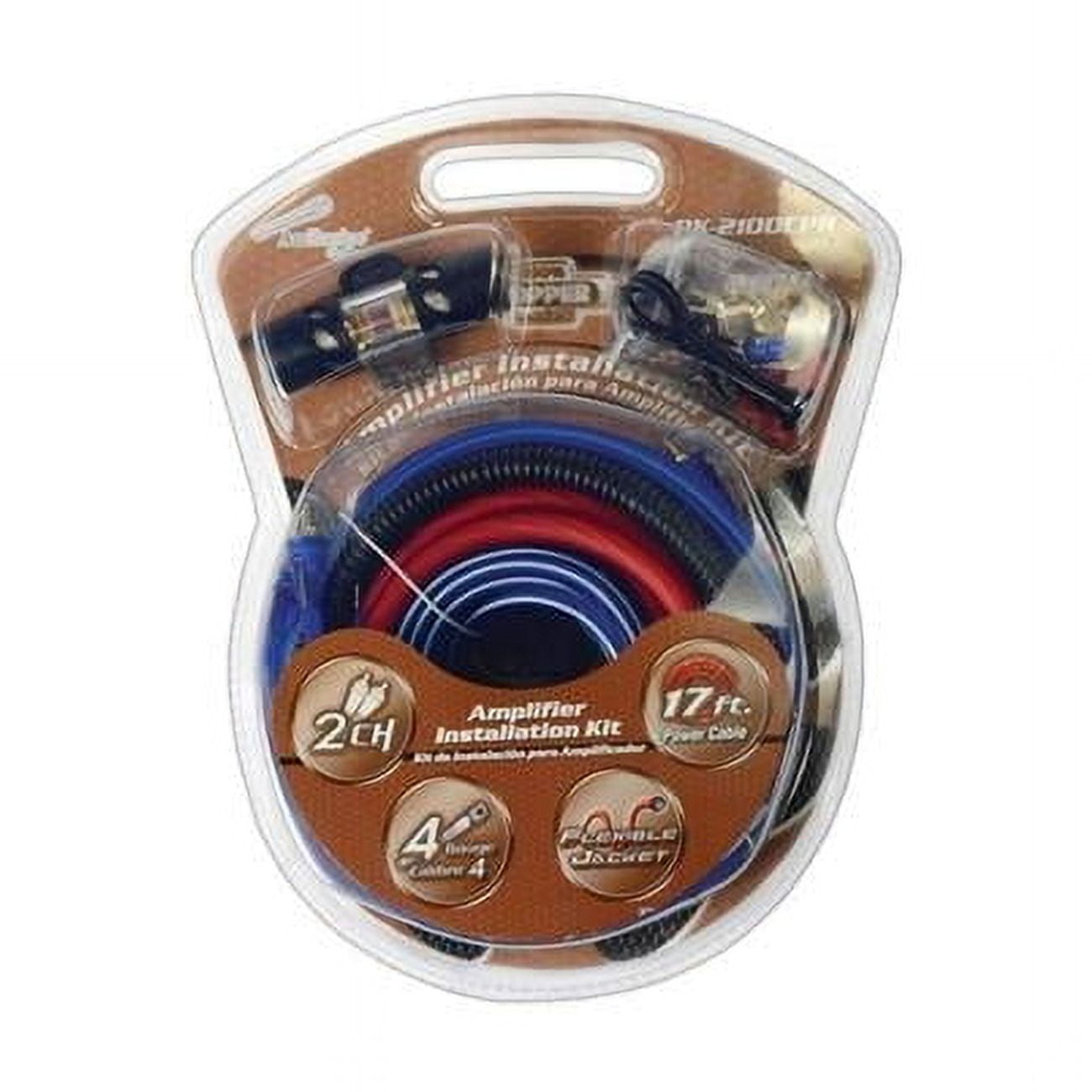 Audiopipe PK2100CPR 4 GA Audiopipe Copper Installation Kit - Walmart ...